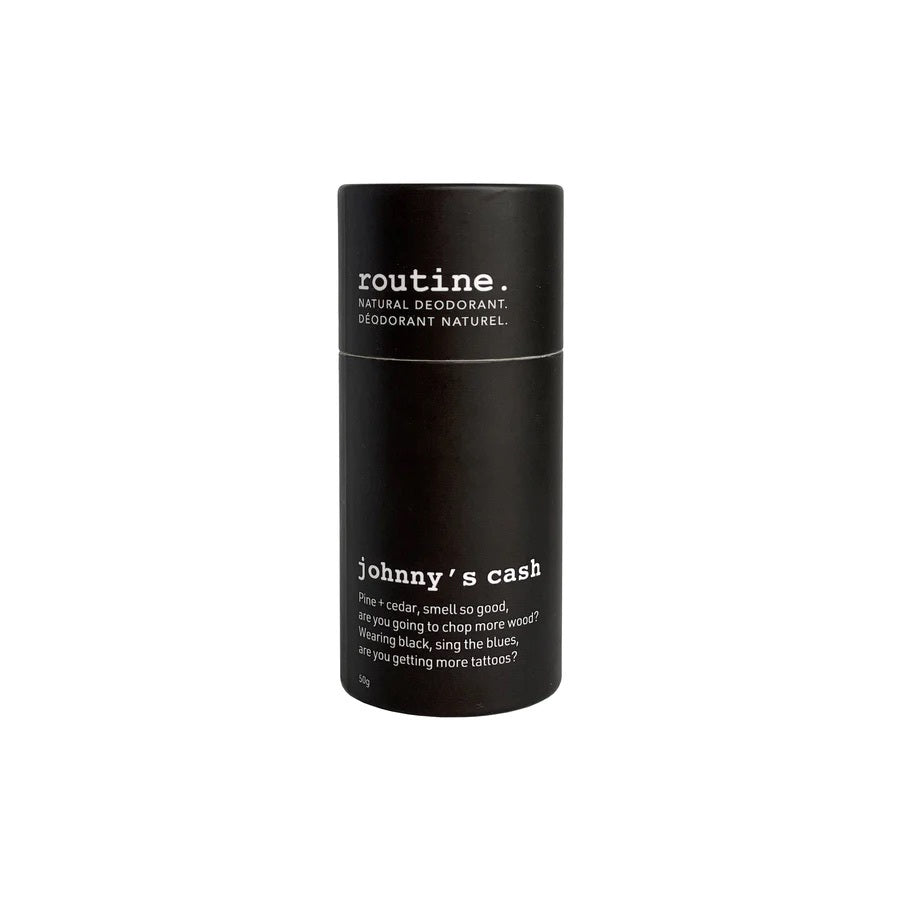 Routine Deodorant Stick - Johnny's Cash– Green Tree Beauty Inc.
