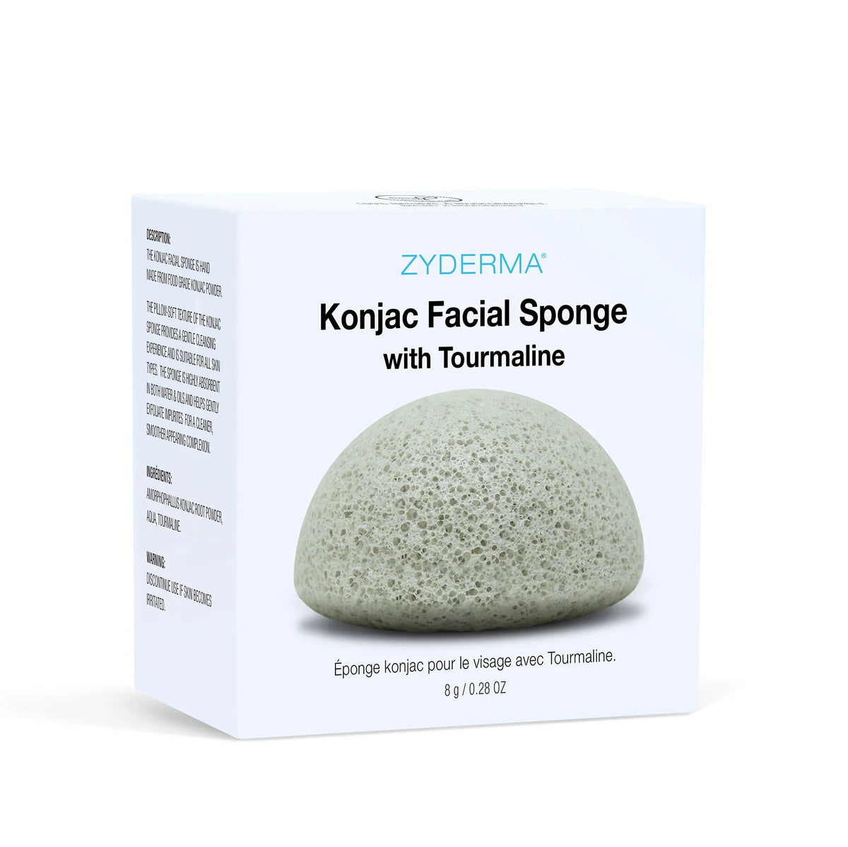 Zyderma Konjac Facial Sponge with Tourmaline– Green Tree Beauty Inc.